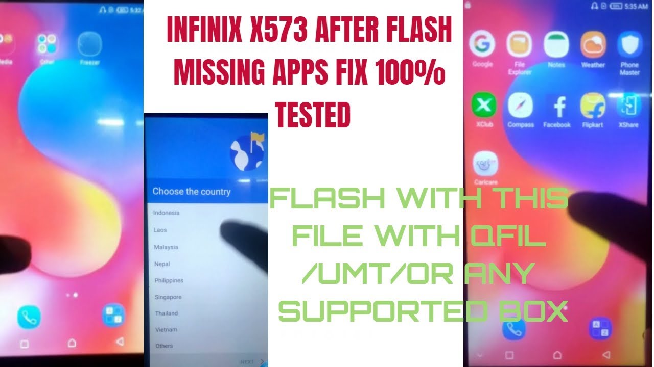 Infinix Hot S3 ( X573 ) After Flash Missing Apps 100% Tested - YouTube