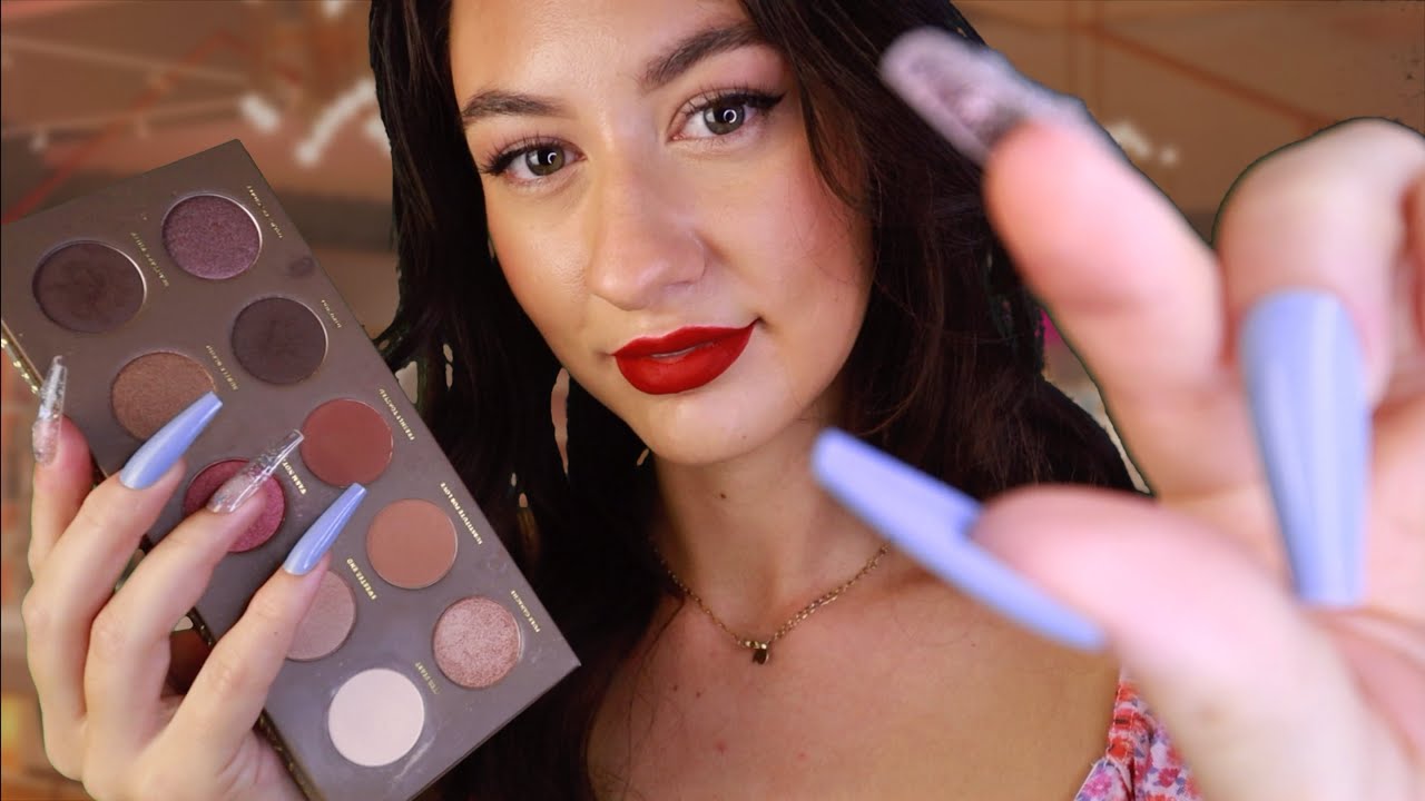 ASMR Make Up Store RP ⭐️ tapping, whispering and sampling on you - YouTube