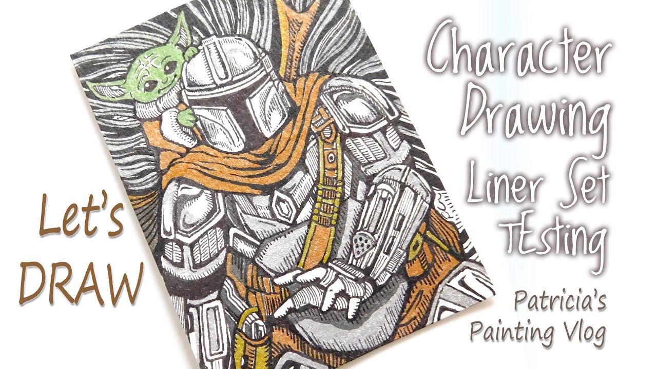 Characters Drawing Blog from The Mandalorian Show and Yisan Black Liner ...