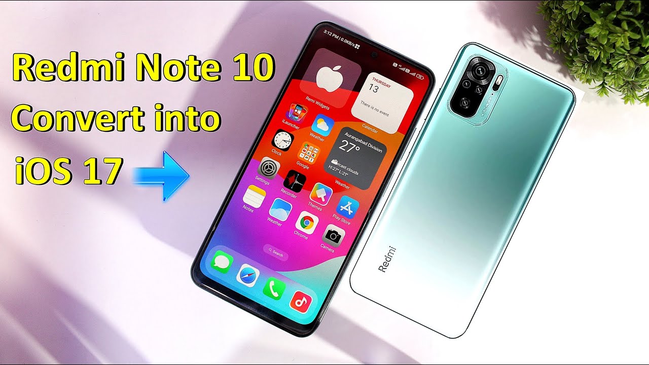 Convert Redmi Note 10 into iOS 17 | Complete Ui Setup | Install iOS 17 ...