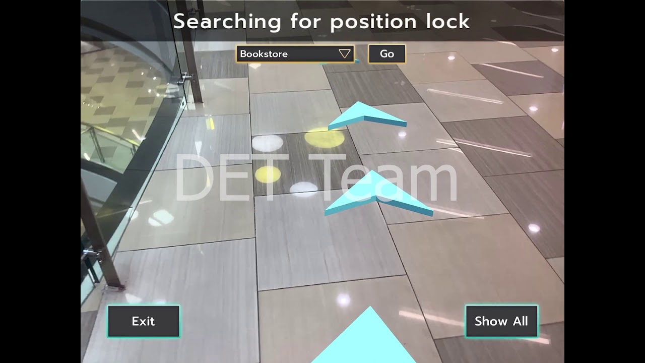 AR Direction : finding book store in mall - YouTube