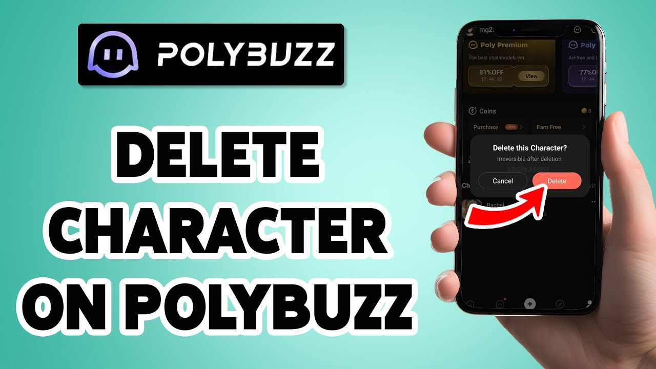 How To Delete A Character On PolyBuzz Account 2025 | Remove Characters In Poly AI App - YouTube