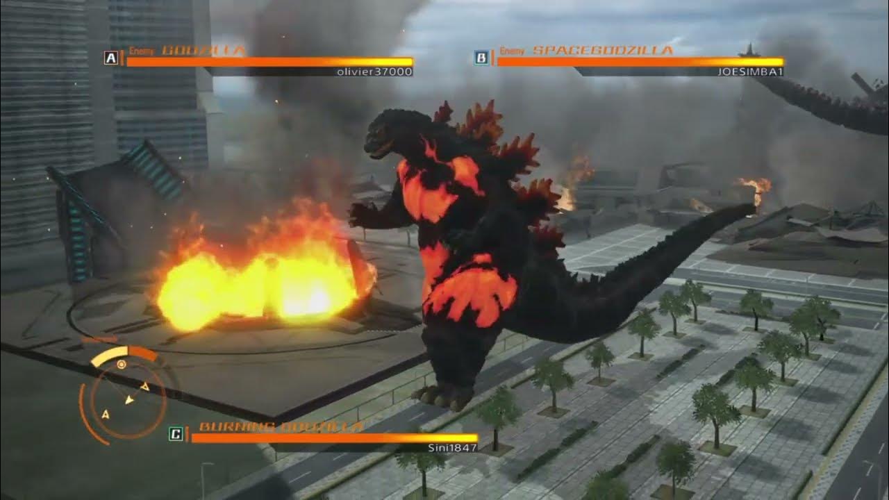 GODZILLA PS4 : Burning Godzilla vs Godzilla vs SpaceGodzilla - YouTube
