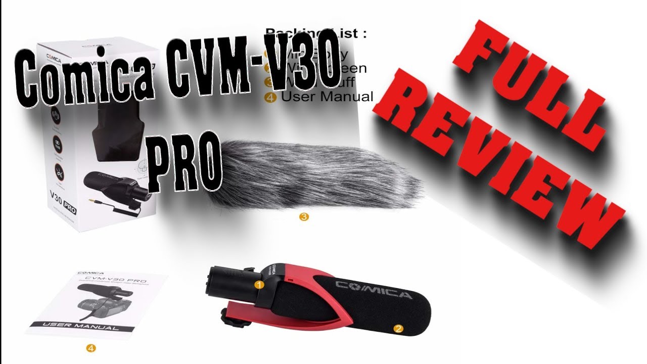 Comica CVM V30 PRO - Video Microphone - FULL REVIEW - YouTube