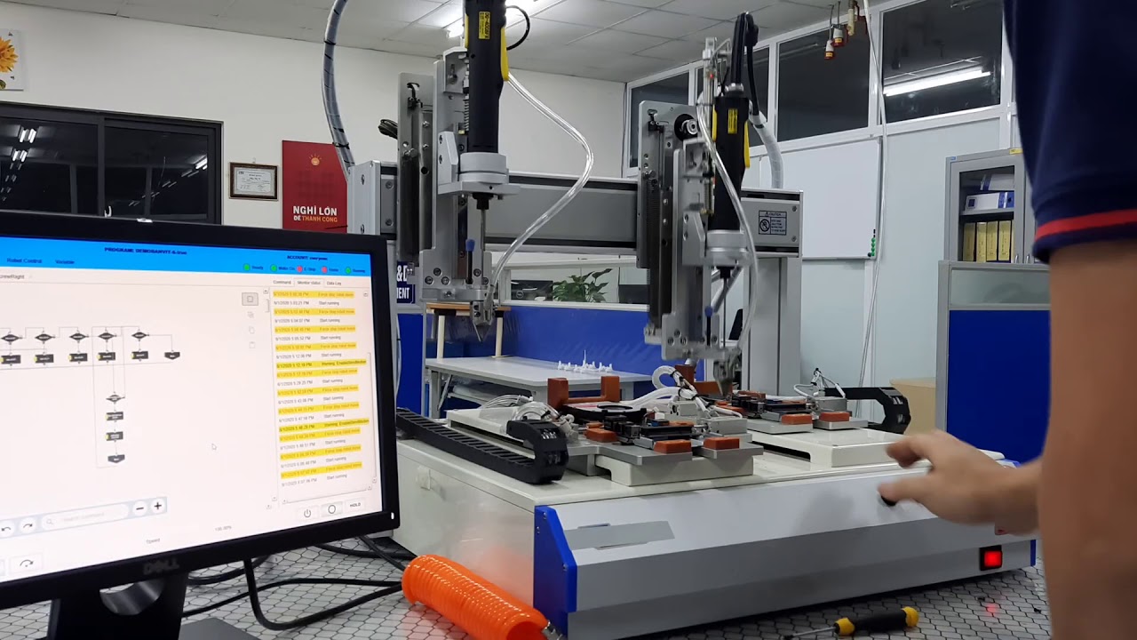 Desktop robot Screw- Made by T-robo - YouTube