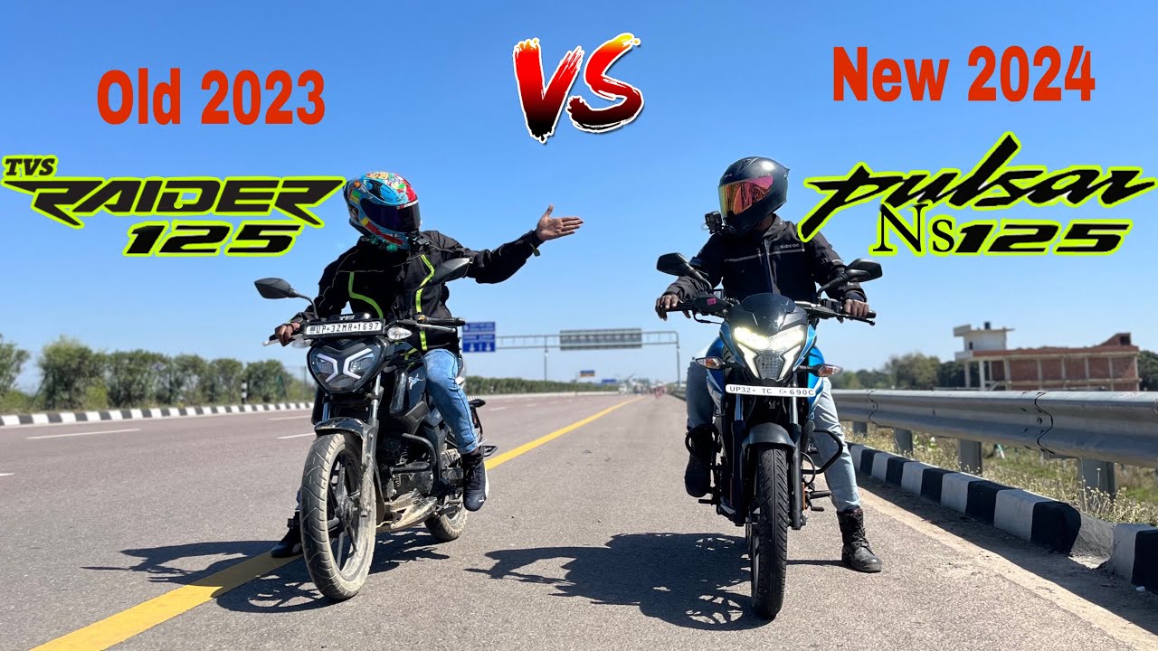 New 2024 Pulsar Ns 125 vs Tvs Raider 125 Drag Race | raider itni ...