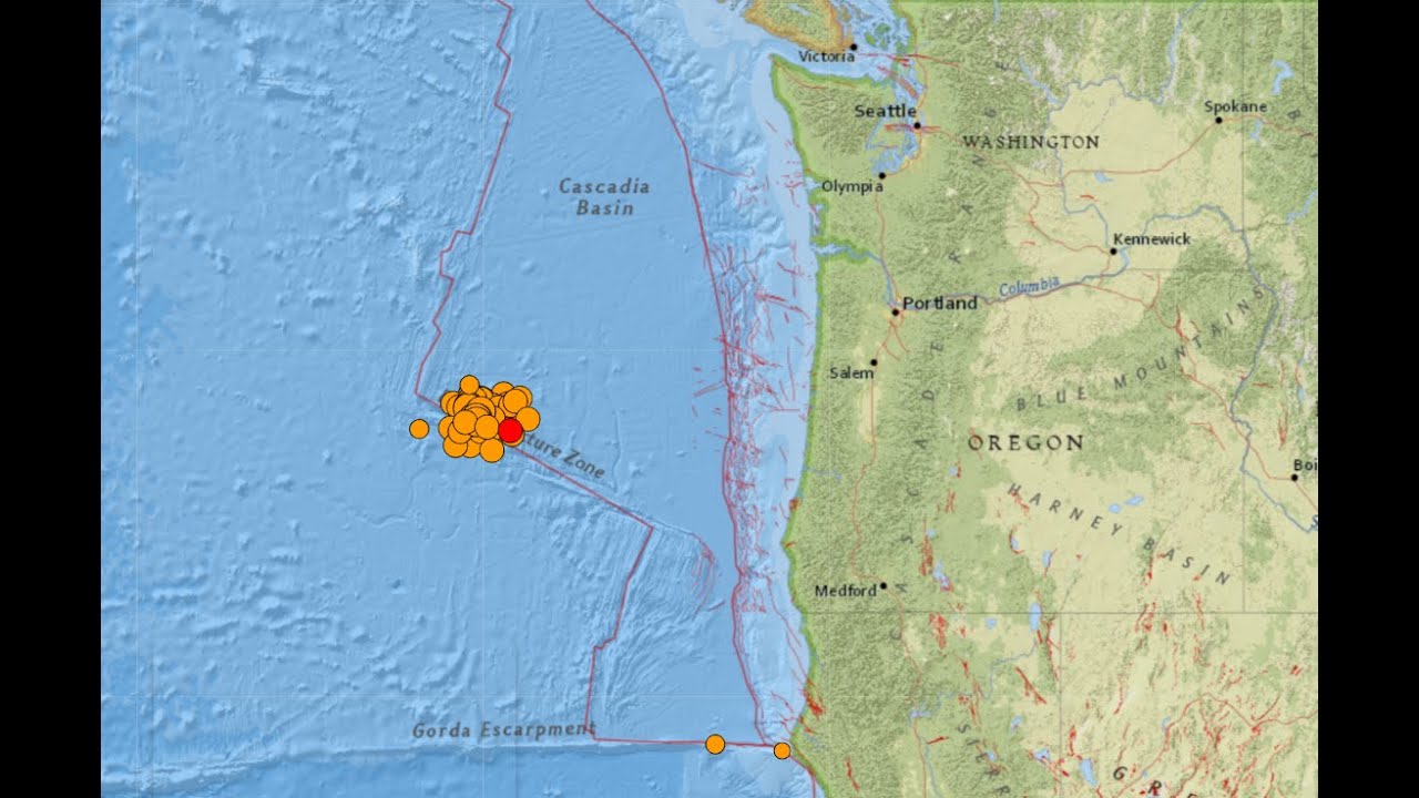 Earthquake swarm off Oregon coast continues to intensify.. NOT typical ...