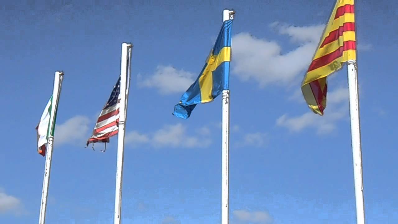 Flags in the Breeze - YouTube