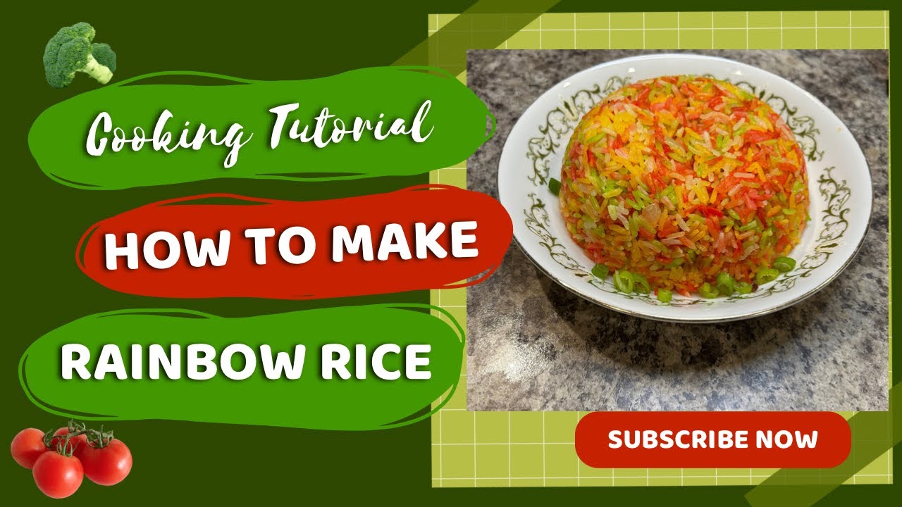 How to make delicious rainbow rice | ginger & garlic - YouTube