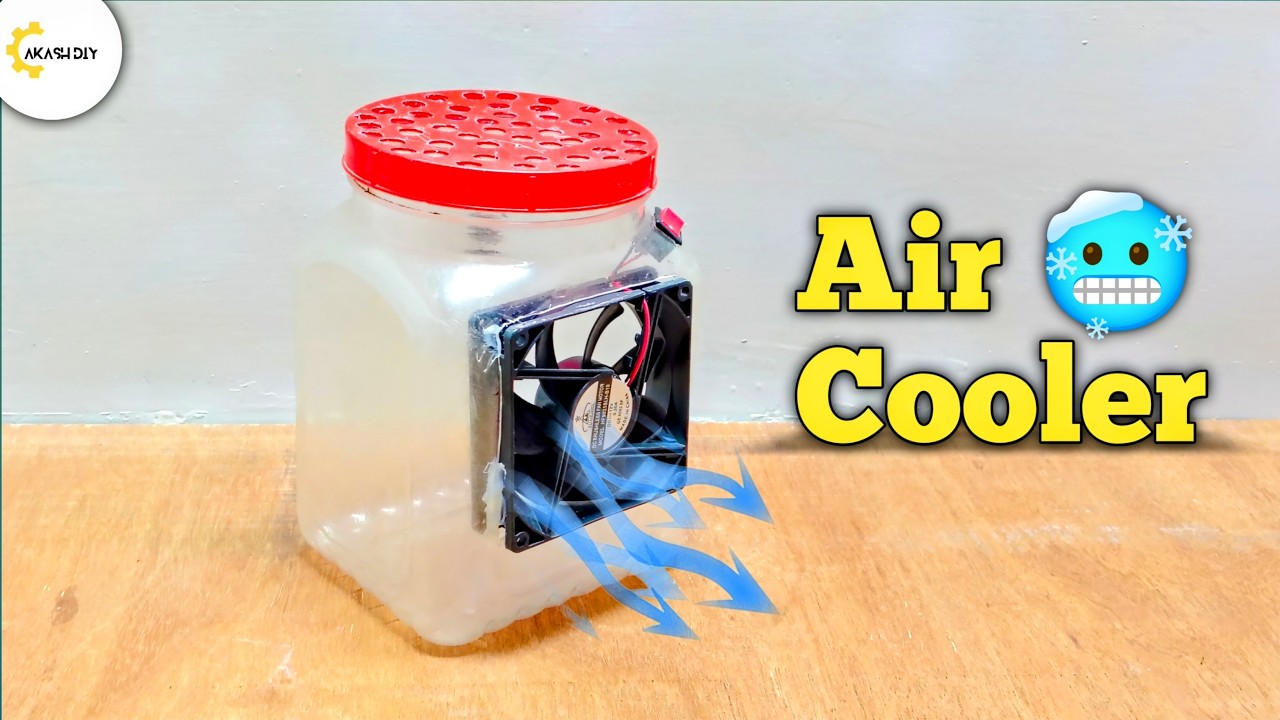"How to Make an Air Cooler at Home in 10 Minutes! ️ | DIY Mini Cooler ...
