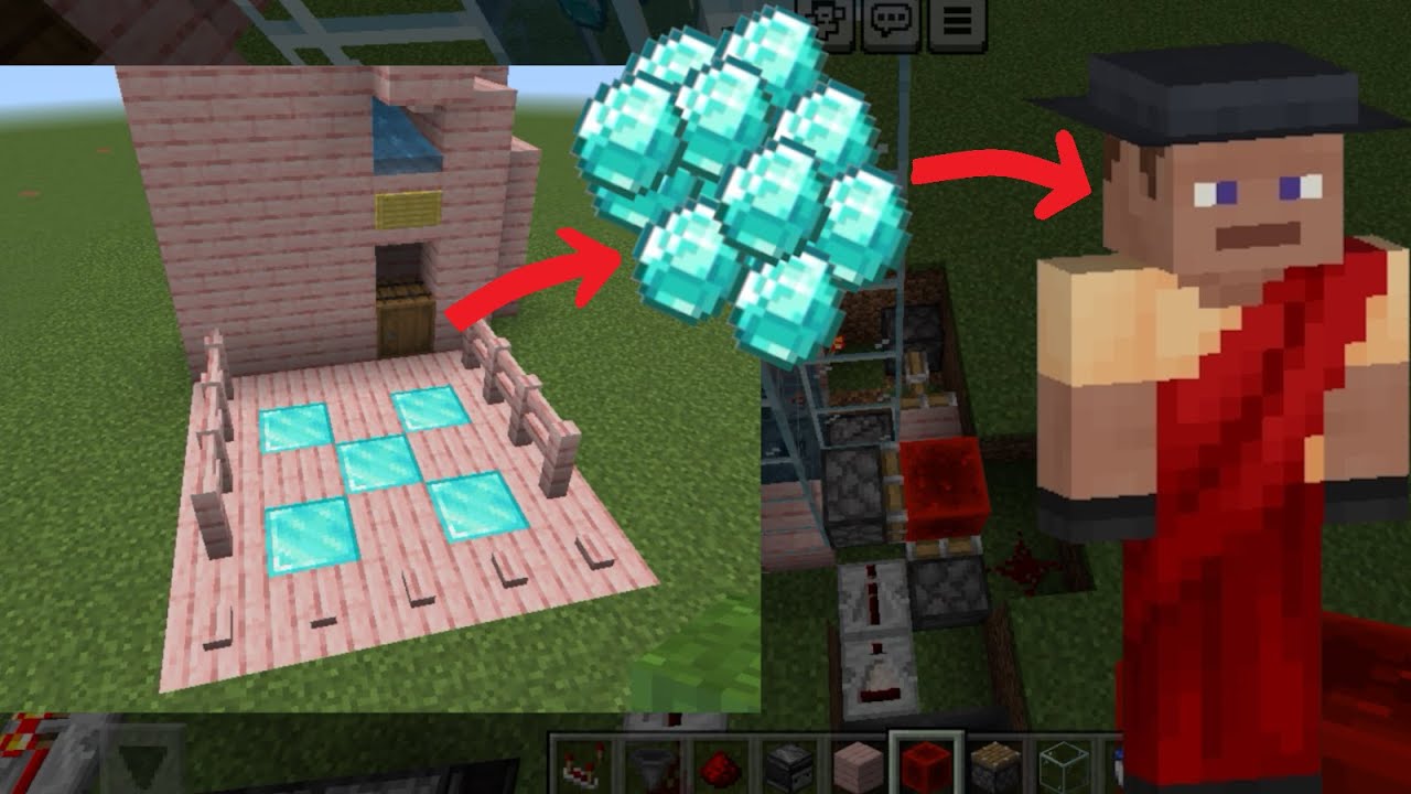 Minecraft Server Building Earns Diamonds For You!!! - YouTube