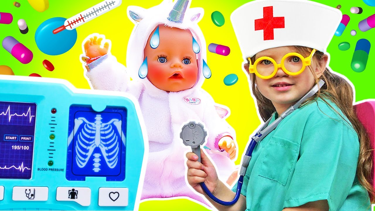 Maya und ihre Baby Born Puppe. Puppen Mama Spiele für Kinder. 2 Folgen ...