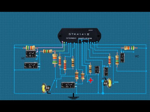 stk4141 amplifier circuit diagram - YouTube