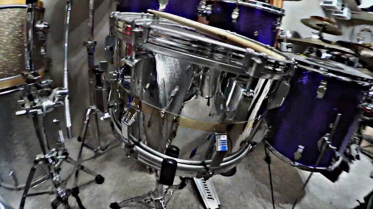 REMO 14x8 Snare Drum Demo - Acousticon SX - Deep Snare - Quadura Chrome ...