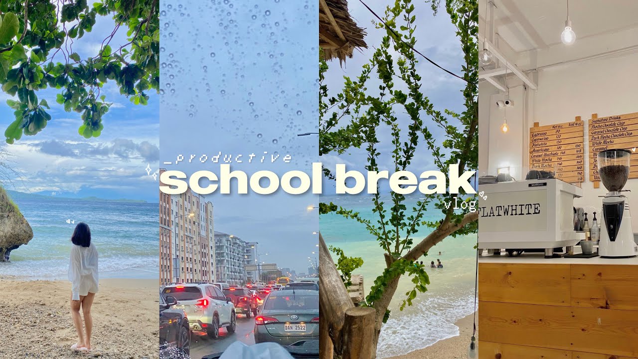 a productive school break vlog🌧️ getting my life together, student on a ...