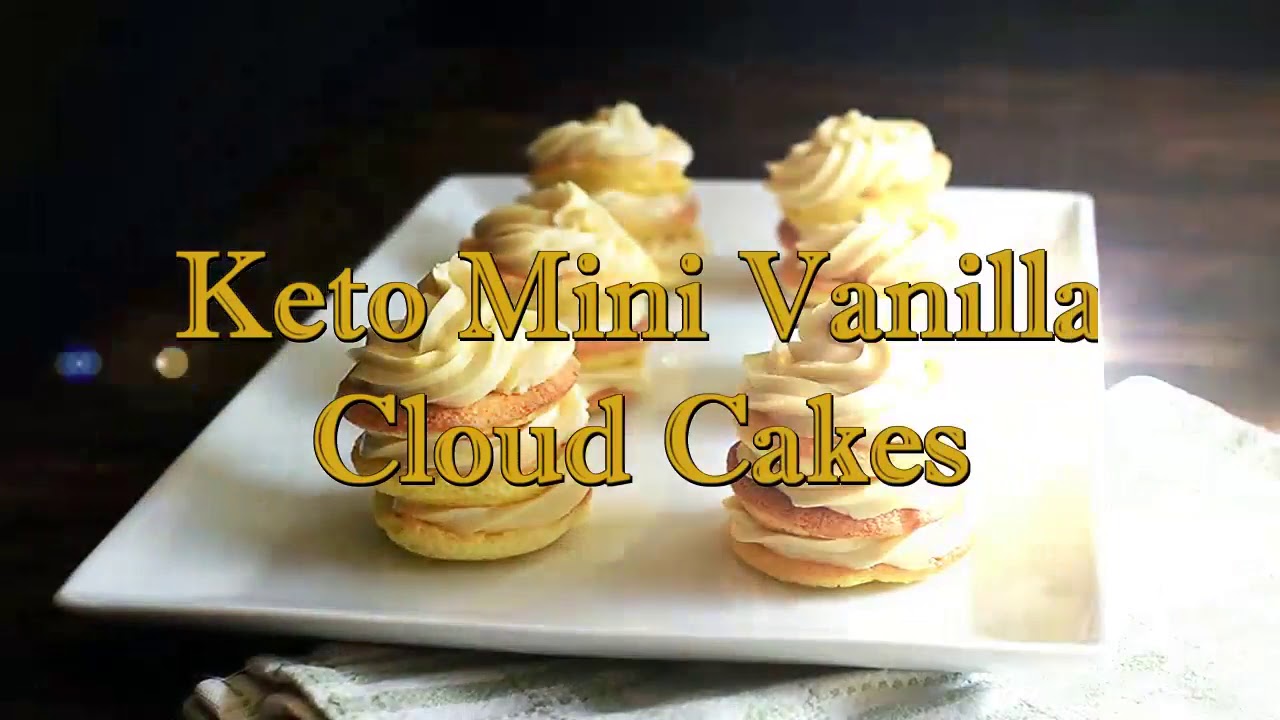 Keto Mini Vanilla Cloud Cake Diet Recipe - YouTube