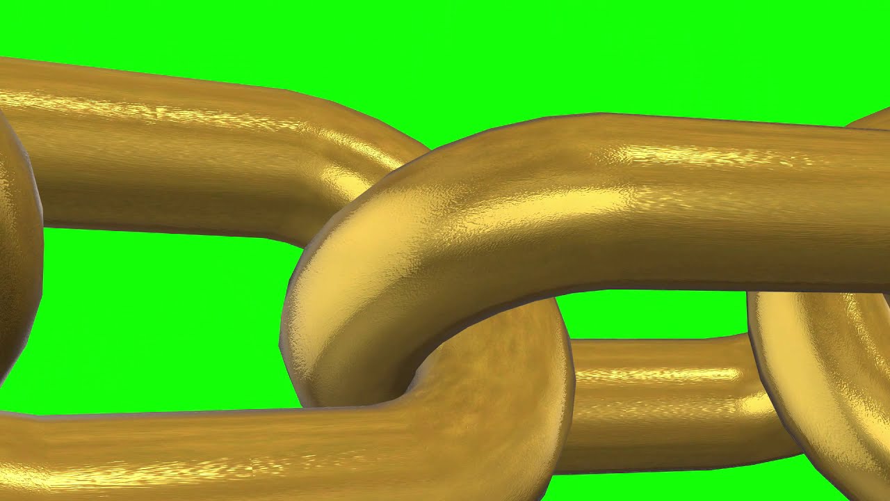 Gold chain. Animated golden chain for your videos! - YouTube