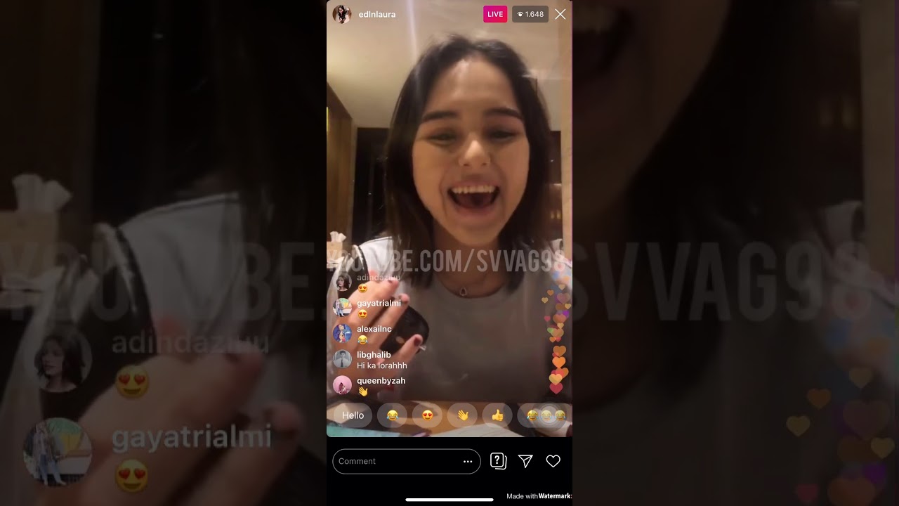 Laura TV (edlnlaura) & Gaga muhammad Live Instagram #lauratv #lauraanna ...