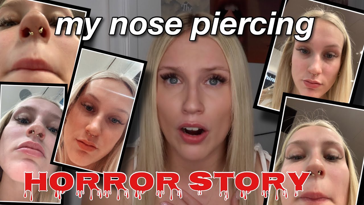 my nose piercing HORROR STORY || Septum piercing gone wrong STORY TIME ...