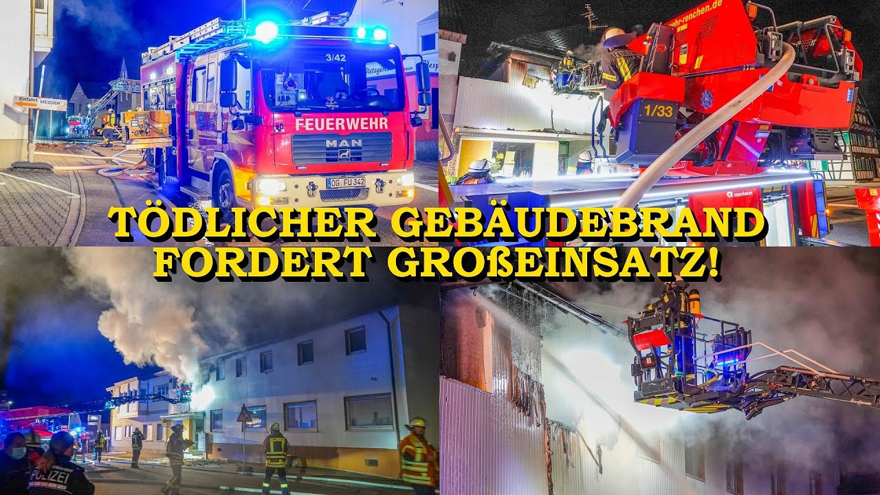 [Tödlicher Gebäudebrand] Massive Brandeinwirkung | Starker Rauch ...