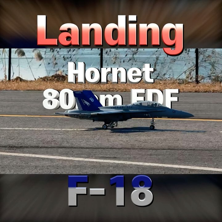 Landing F-18 Hornet, FMS 80mm EDF - YouTube