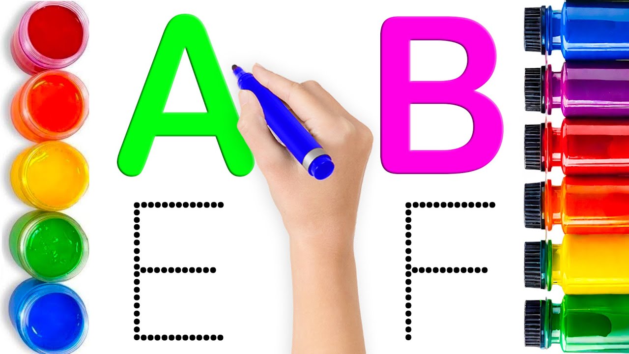 ABCD Write Letters for Children|Teaching Writing ABC Preschool Alphabet ...
