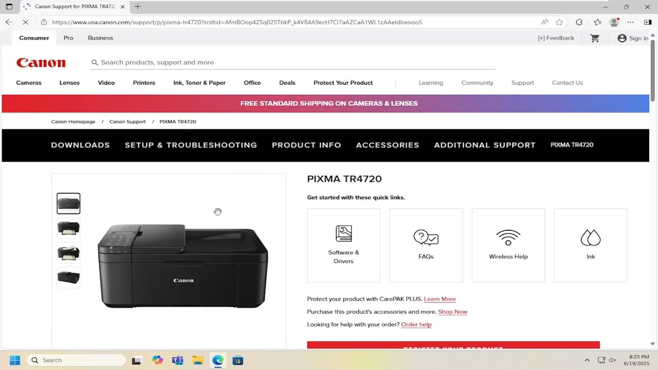 How To Install and Setup Canon PIXMA TR4720 [Guide] - YouTube