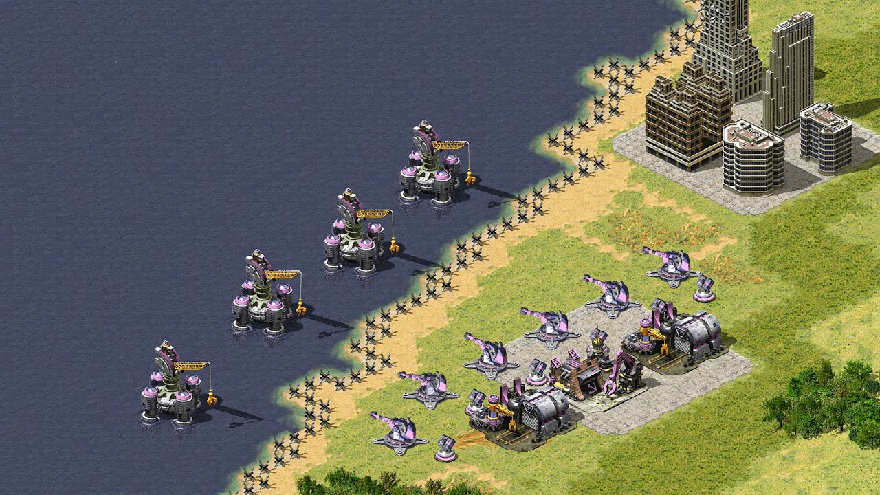 Red Alert 2 | Yuri's Revenge | 7 vs 1 | Islands Formosa New Map Extra ...