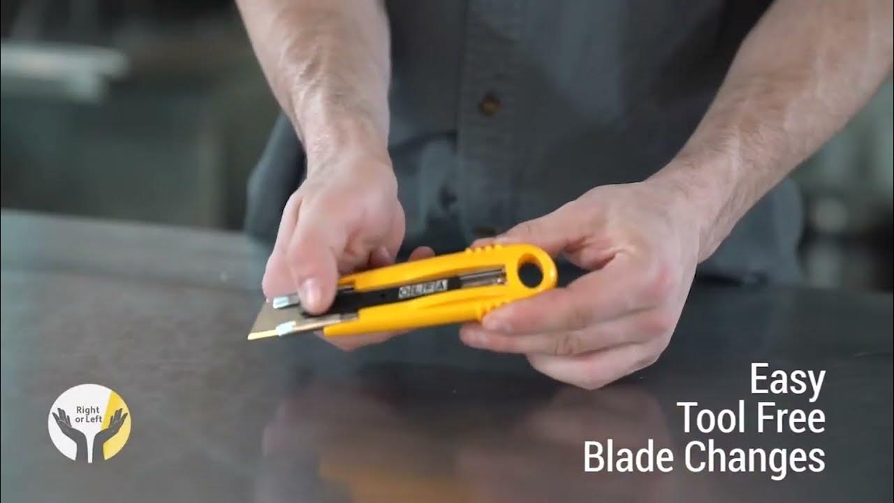 Olfa SK4 Spring Loaded Safety Knife | PDP Video - YouTube