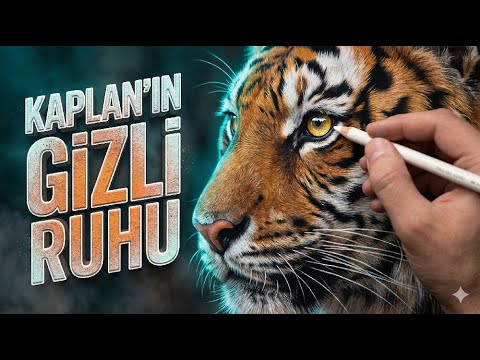 Soft Pastel ile Gerçekçi Kaplan Çizimi 🐯 (How to Draw a Tiger)