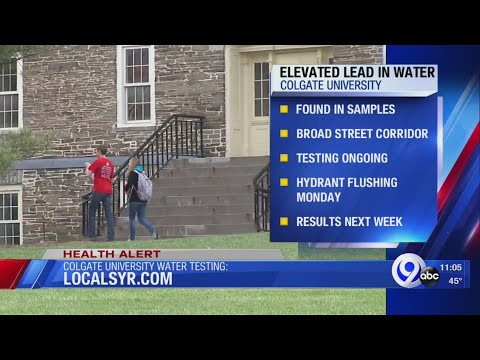 Water has high levels of lead in Village of Hamilton, including Colgate University