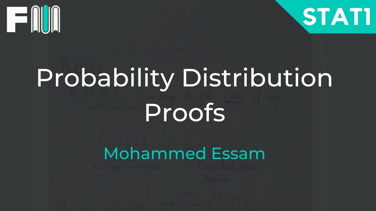 Stat.1 - Probability Distribution Proofs - YouTube
