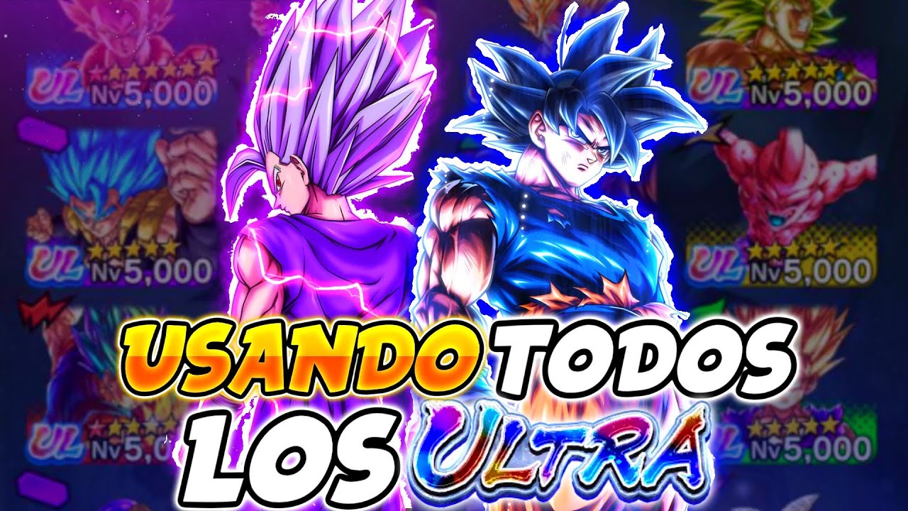 JUGANDO CON Todos Los Ultras En Un Solo Video! (Dragon Ball Legends ...
