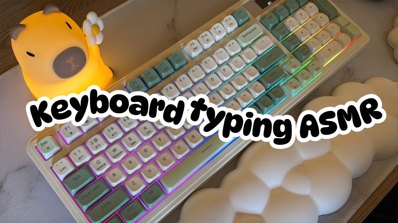 Relaxing keyboard typing ASMR sounds | Keyboard sounds | Typing ASMR - YouTube