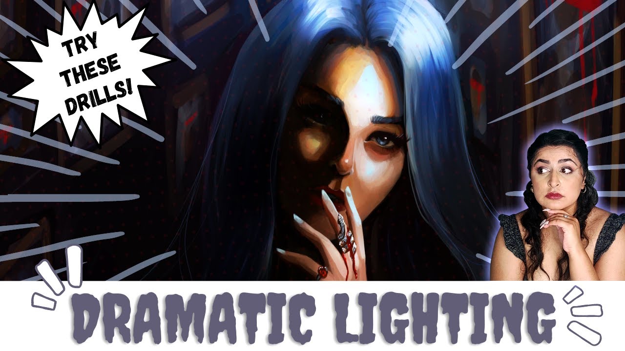 How To Paint DRAMATIC LIGHTING In PORTRAITS 😱 Tips And Drills On ...