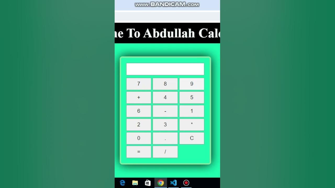 Make A Calculator Using Html Css And Java Script Simplecalculator Youtube