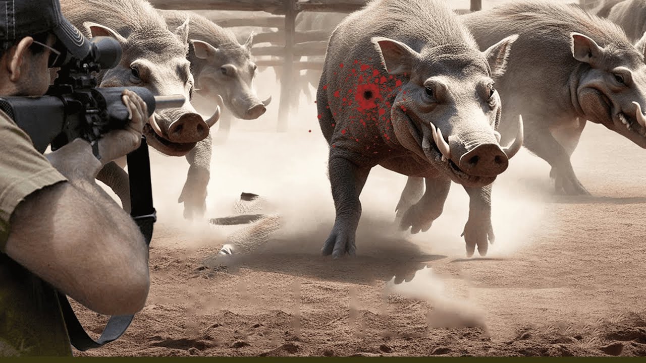 Brutal Feral Pig Ambush in Texas – Unleashing Heavy Fire, No Quarter ...