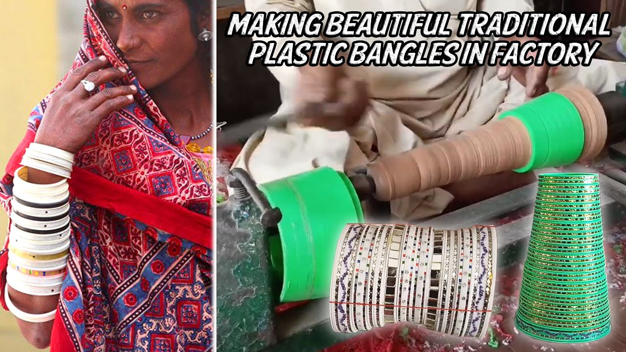 Brilliant Art of Making Beautiful plastic Bangles in Factory - YouTube