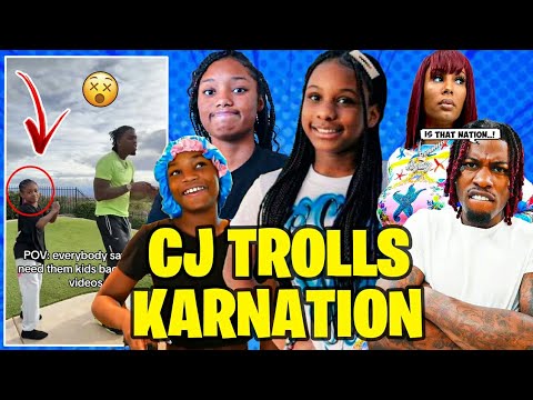 Cj so cool mocked Royalty's daughter Karnation after she made that post ...