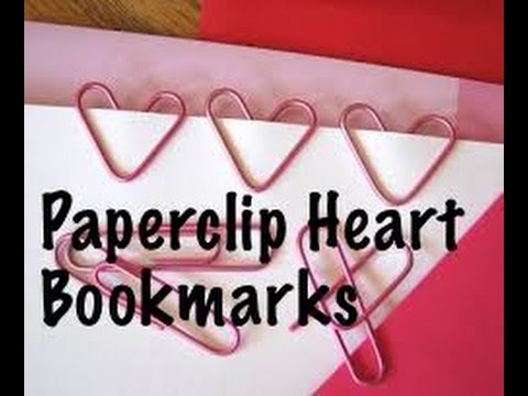 How To Make Paperclip Heart Bookmarks -DIY ||GGdoesrandomness - YouTube