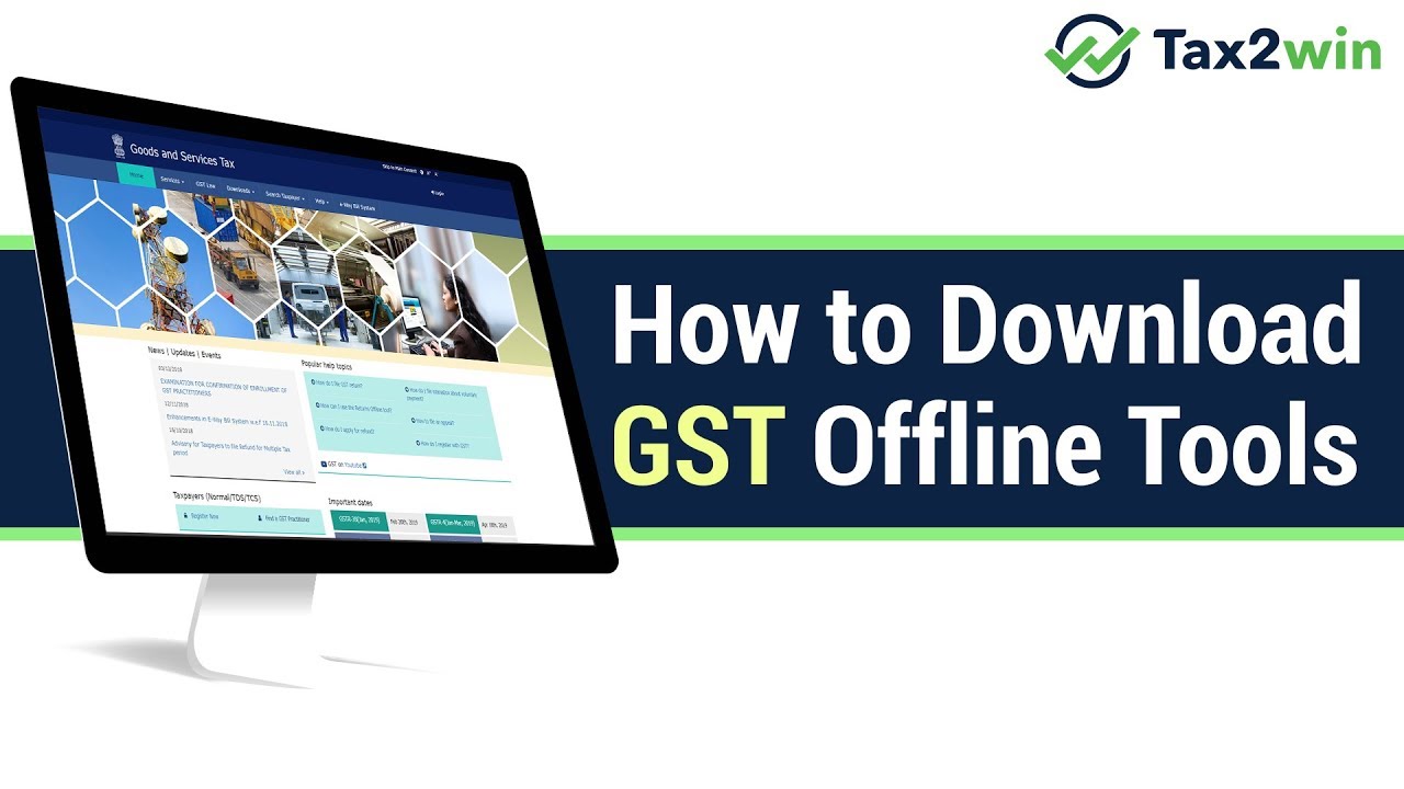 How to Download GST Offline Tools ? - YouTube