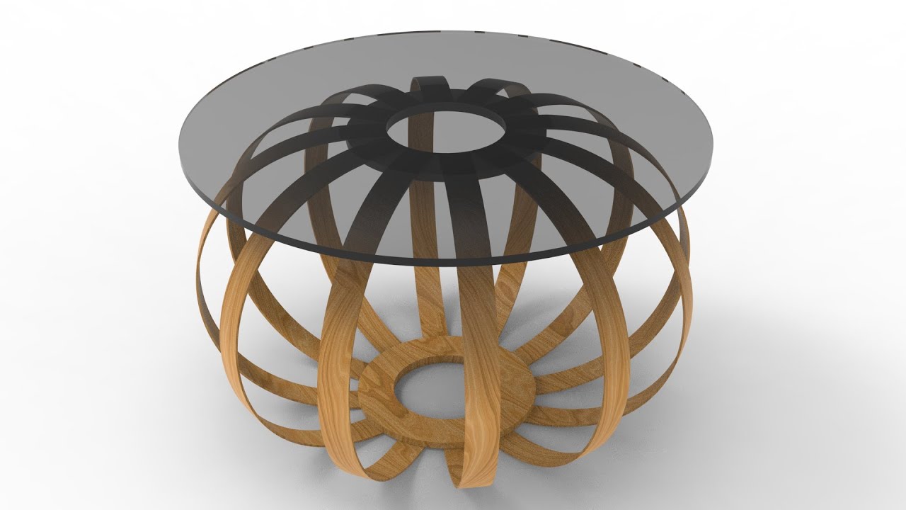 「DESIGN 370」 Unique Table 8 | Solidworks tutorial - YouTube