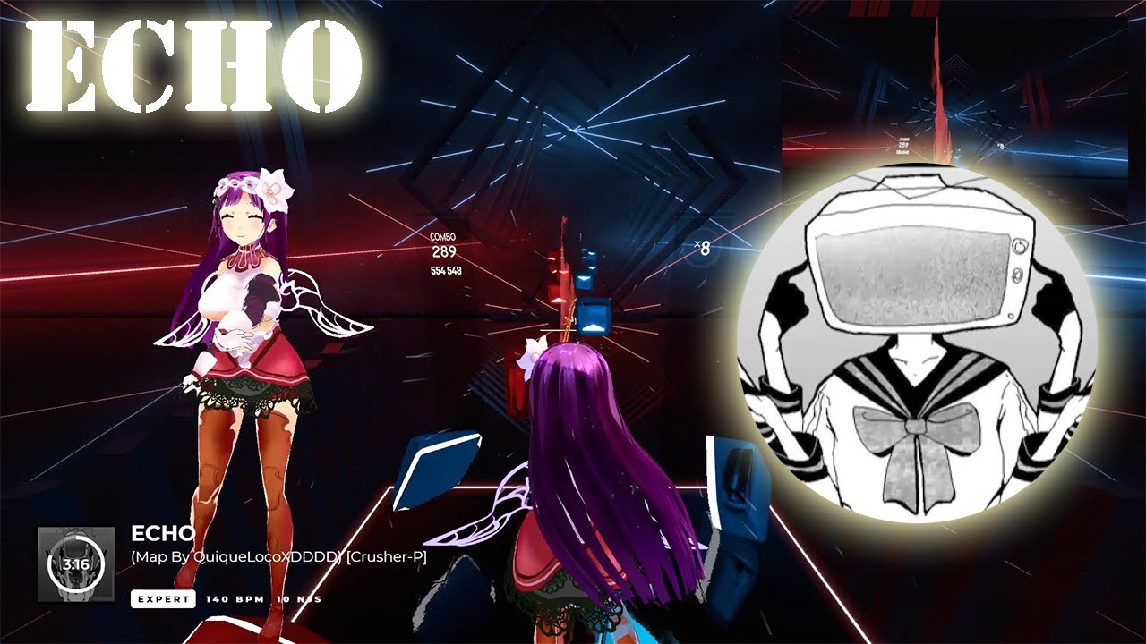 【Beat Saber】ECHO - Full Body Tracking【Expert】 - YouTube