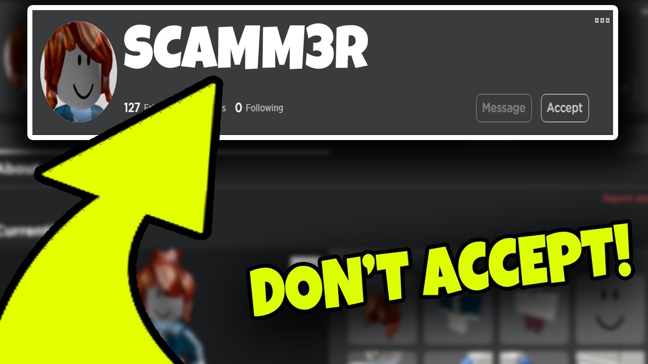 If this Roblox user sends you a friend request...DON'T ACCEPT! - YouTube