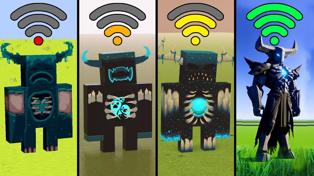 warden realism with different Wi-Fi in Minecraft - YouTube