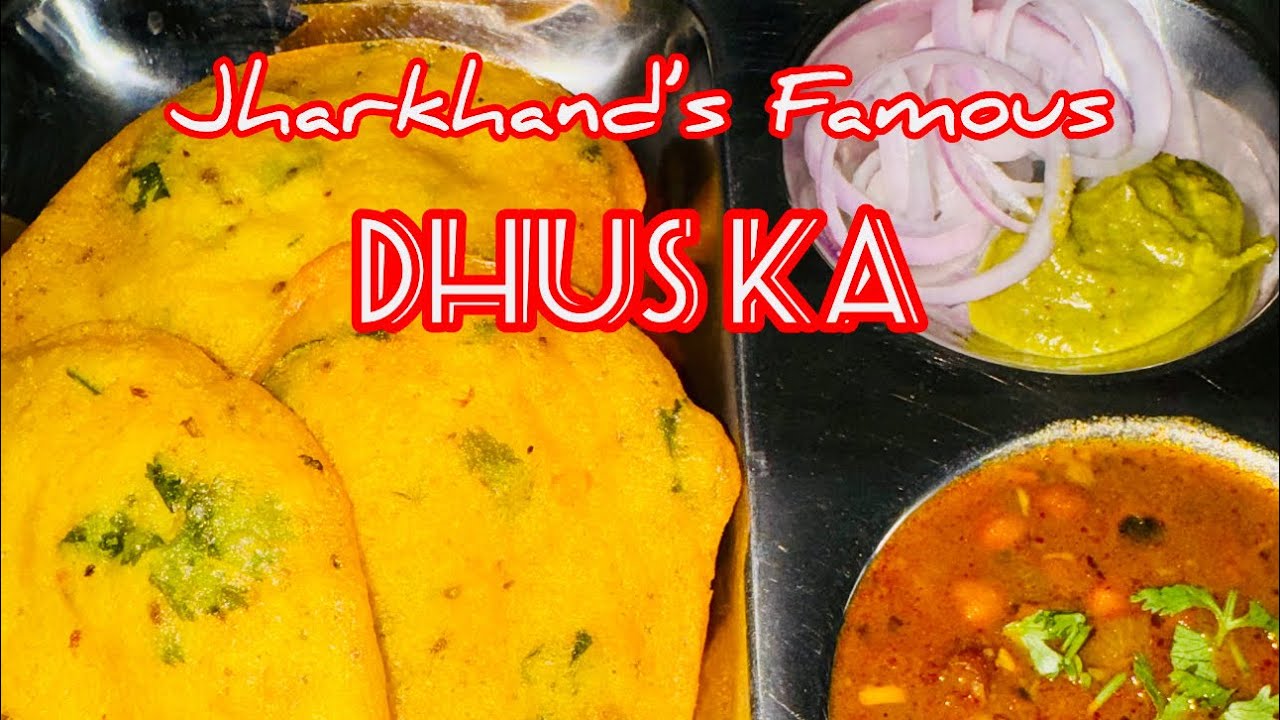 Authentic Dhuska Recipe | Jharkhand famous Dhuska with Green Tangy ...