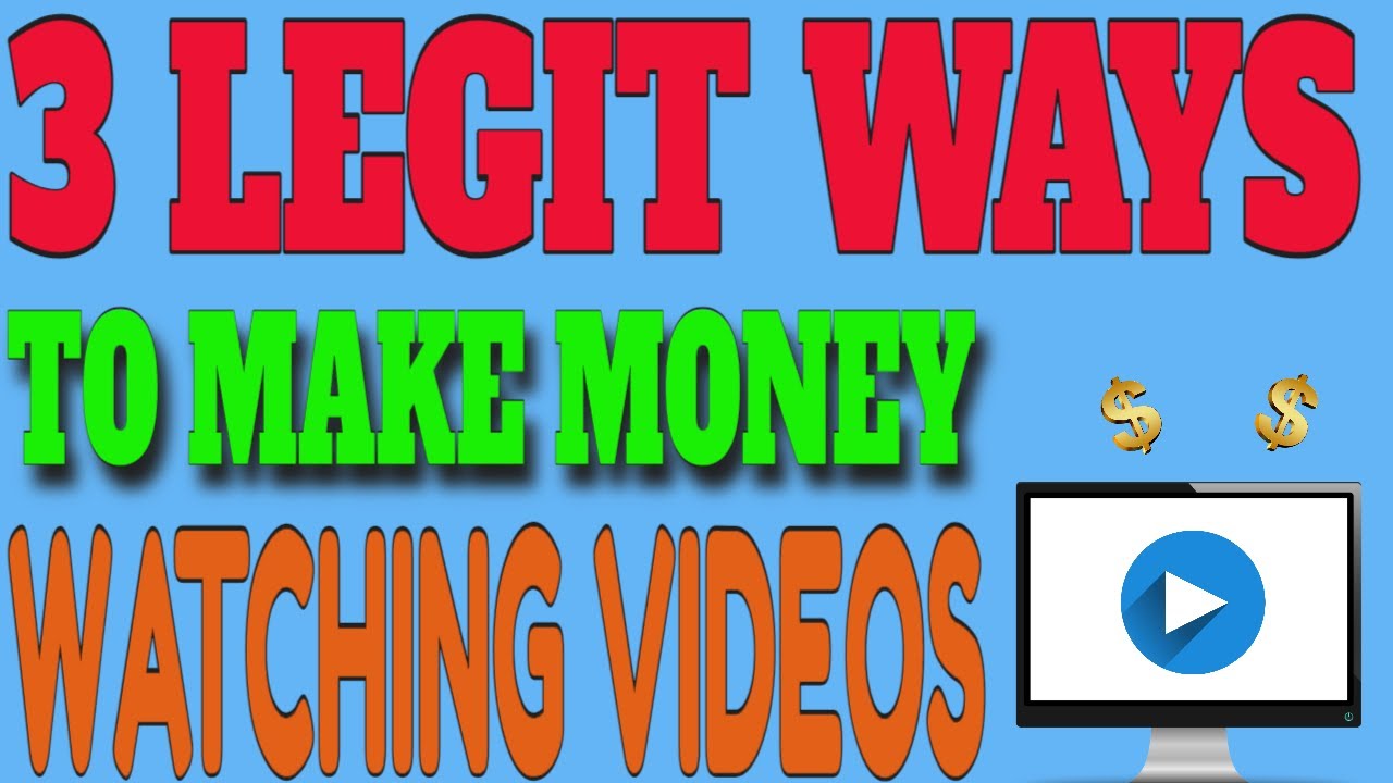 3 Legit Ways To Make Money Watching Videos 2023 (ways to make money ...