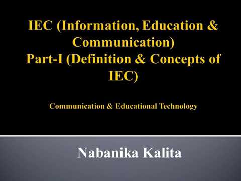 Information, Education & Communication (Definition & Concepts of IEC ...