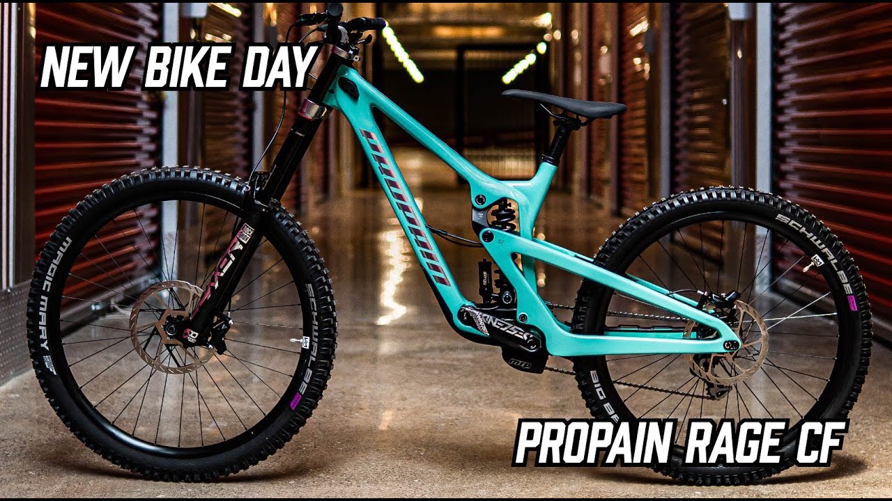 NEW BIKE DAY!!! review Propain rage cf - YouTube