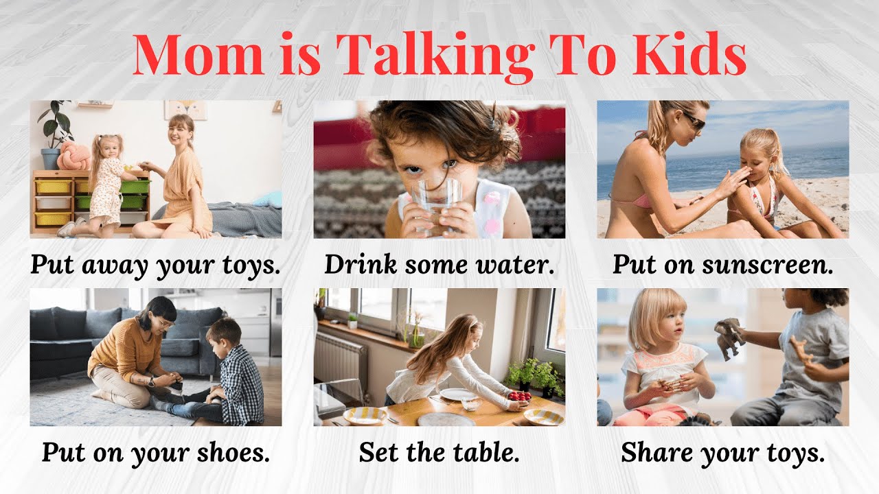 Mom is Talking To Kids | 50 sentences for Parents | - YouTube